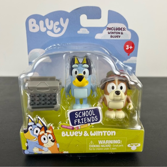 Moose | Toys | Bluey Winton School Friends Action Figure Set 2 Figures ...
